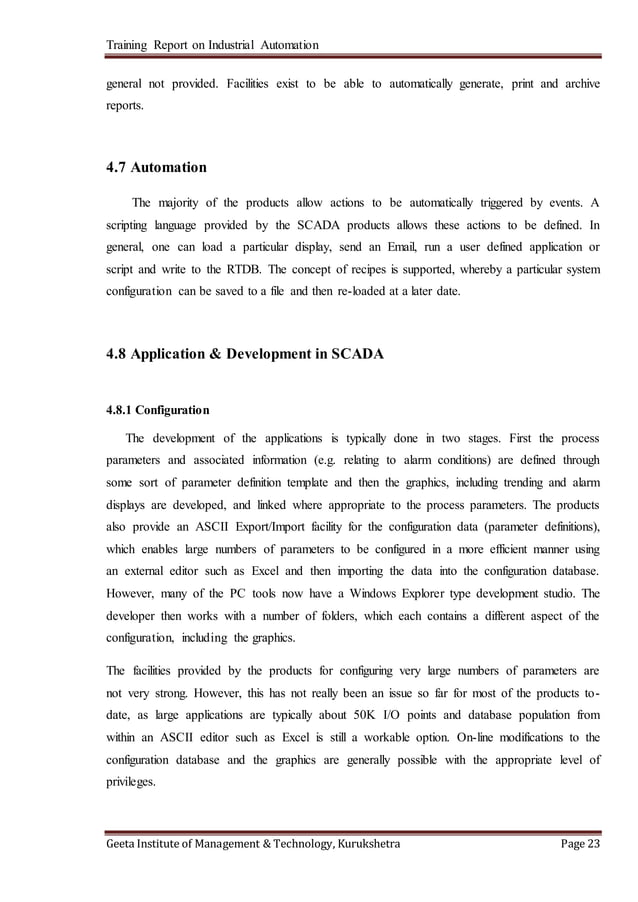 Plc and scada report | DOCX | Computing | Technology & Computing
