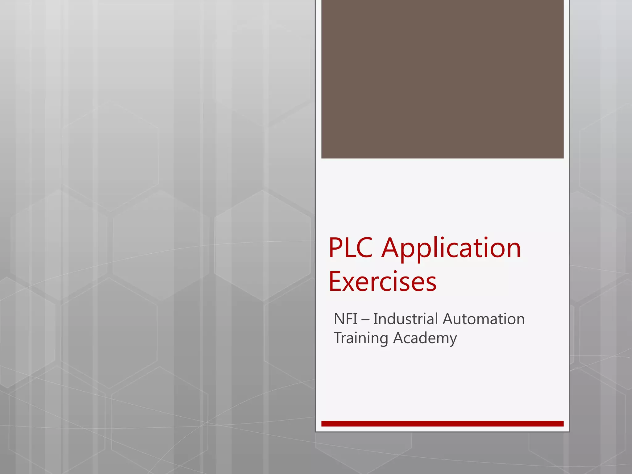 PLC Application Exercises.pdf