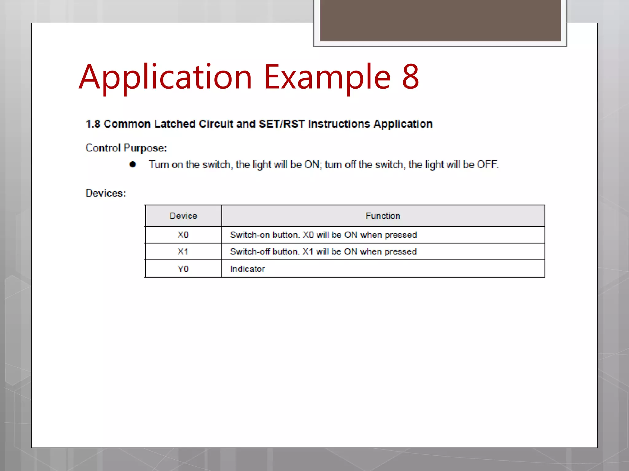 PLC Application Exercises.pdf | Computer Software and Applications | Computing