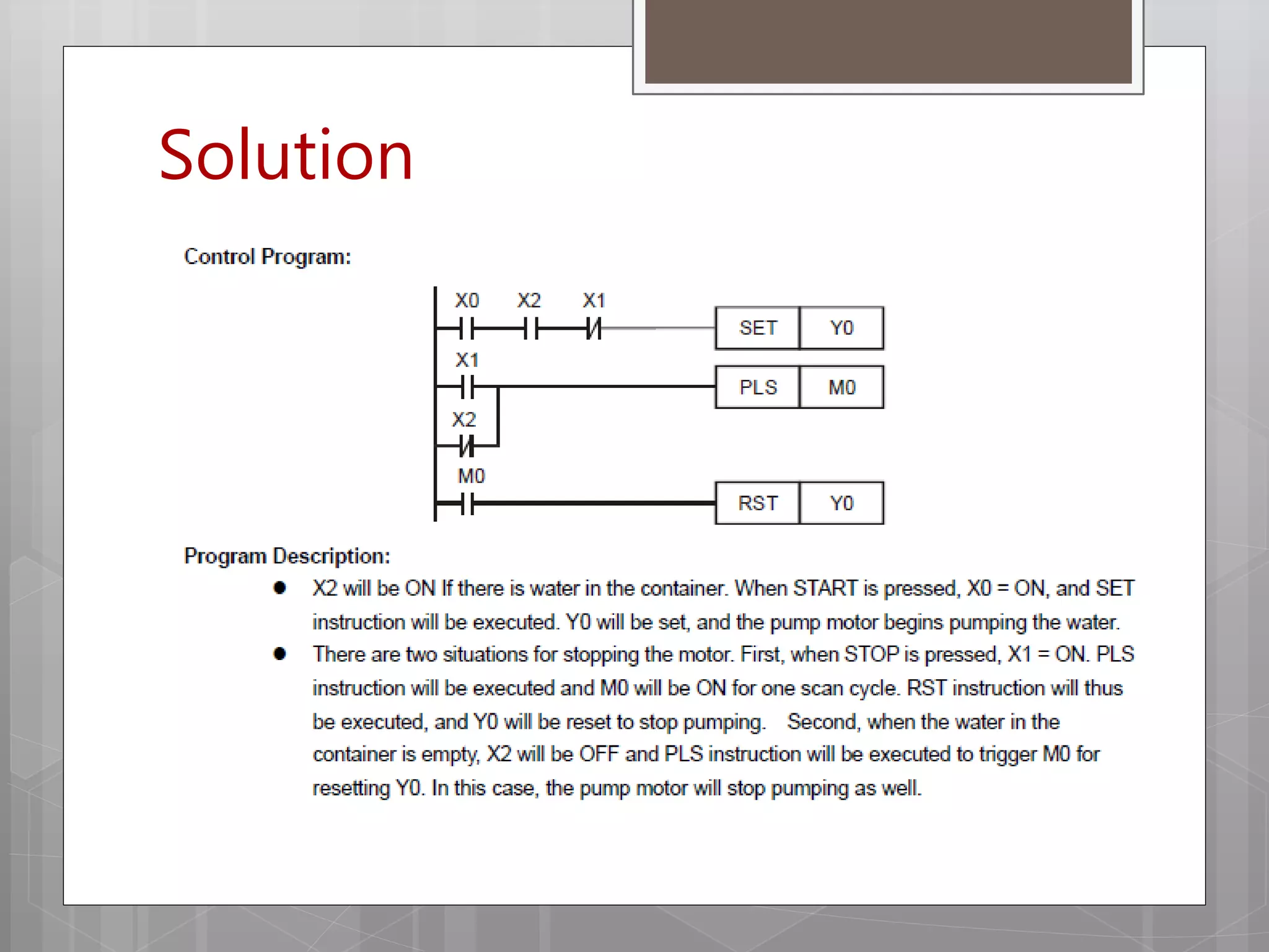 PLC Application Exercises.pdf | Computer Software and Applications | Computing