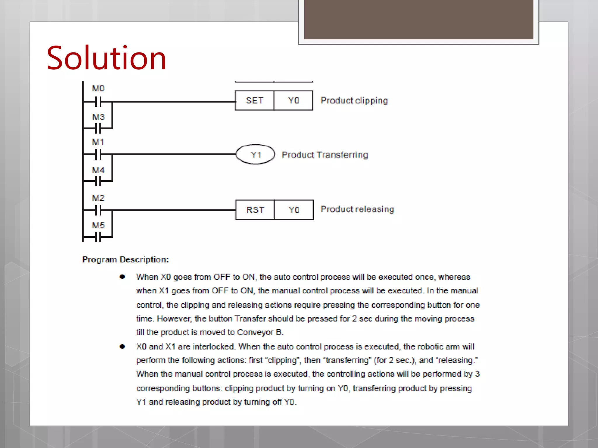 PLC Application Exercises.pdf | Computer Software and Applications | Computing