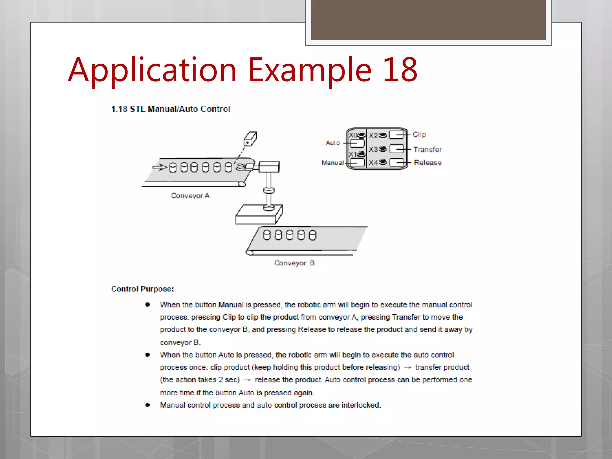 PLC Application Exercises.pdf | Computer Software and Applications | Computing