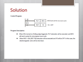 PLC Application Exercises.pdf | Computer Software and Applications | Computing