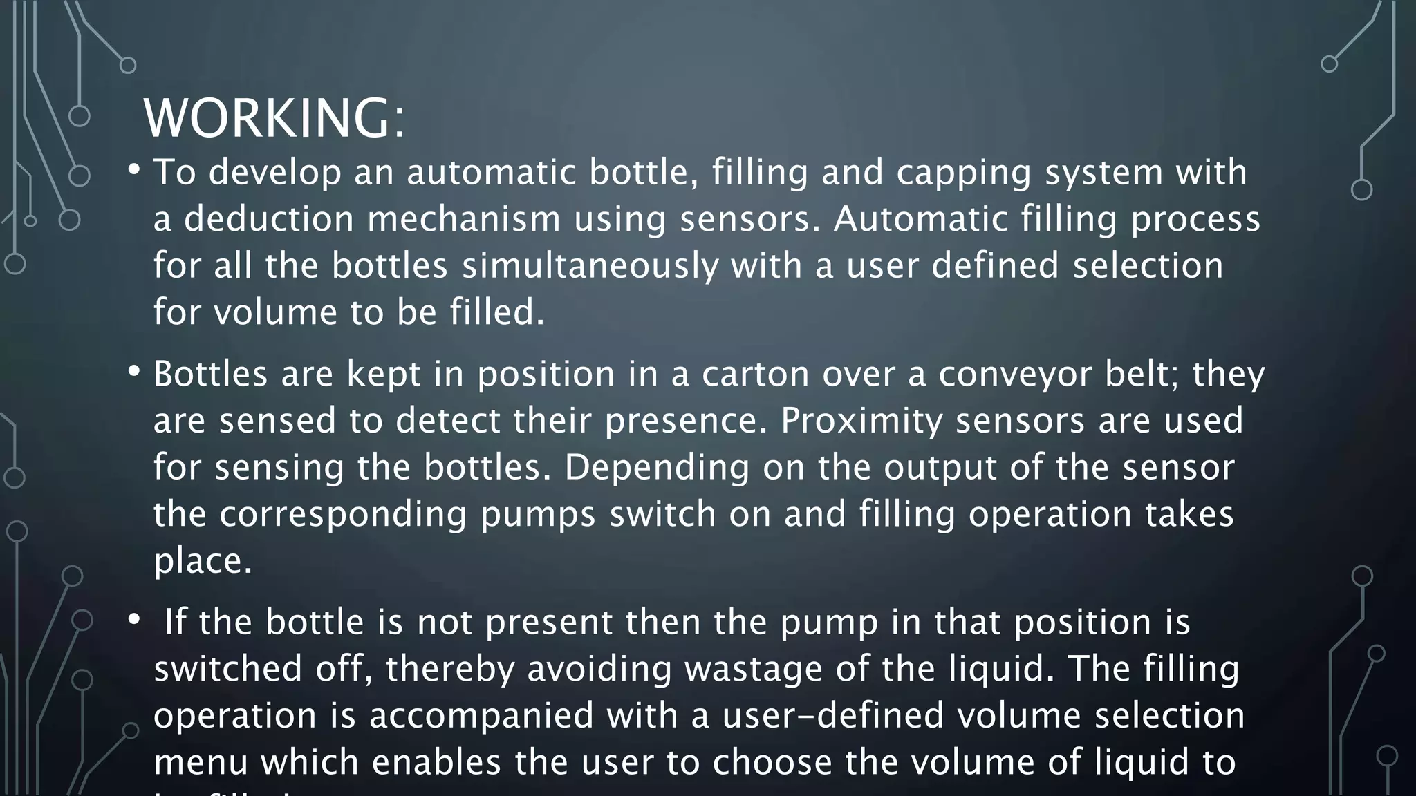Plc based automatic bottle filling system | PPTX