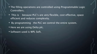 Plc based automatic bottle filling system | PPTX