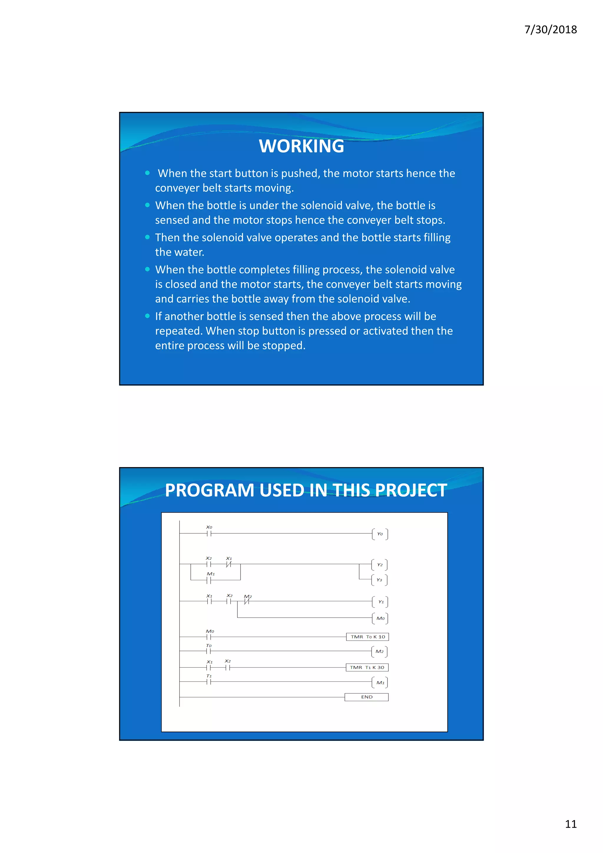 Plc based automatic water filling system | PDF