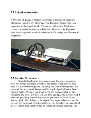 Plc based inspection, packaging, storage and retrieval application | DOCX