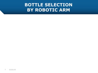 Plc based Robotic Arm and Automated Different Size Bottle Filling System | PPTX
