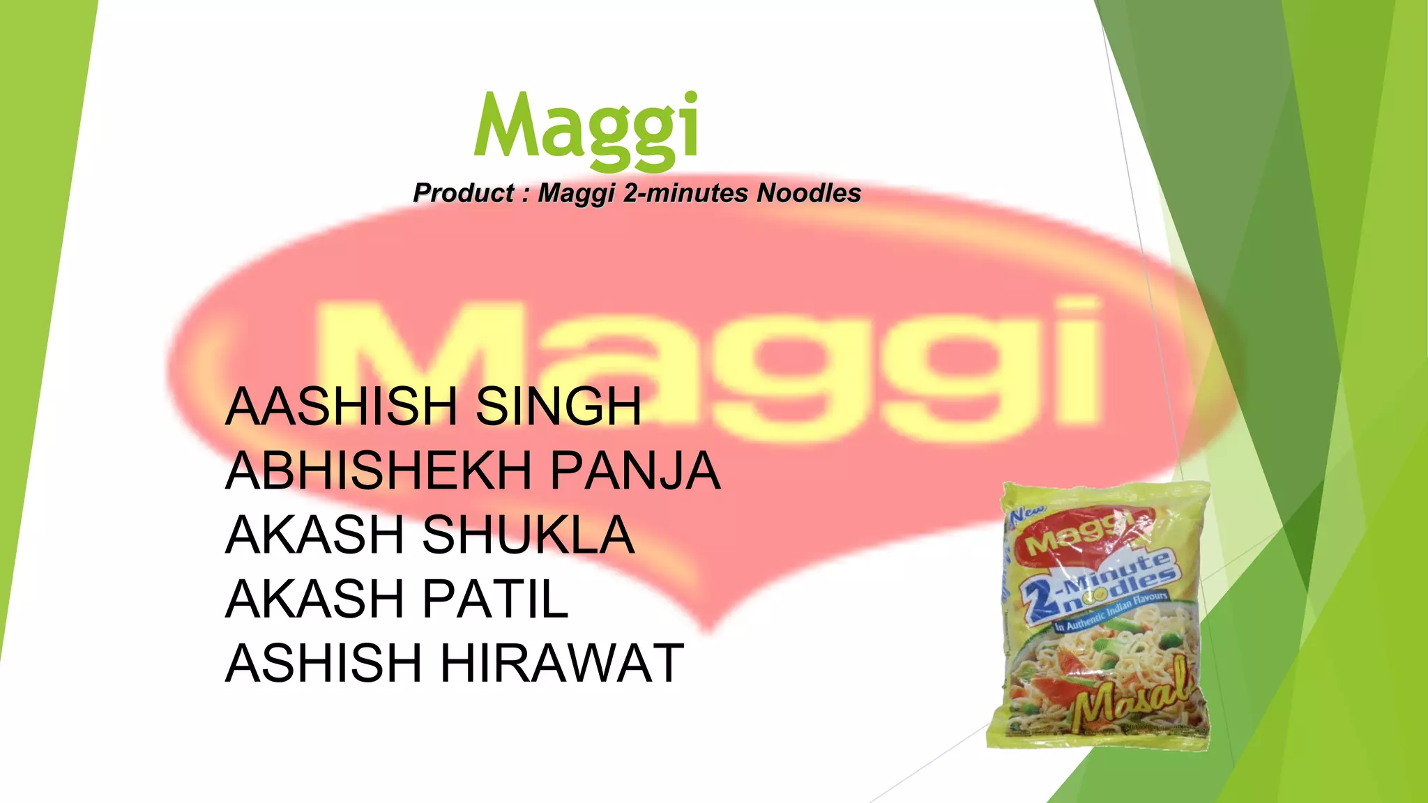 Maggi Product Life Cycle & BCG Matrix | PPT
