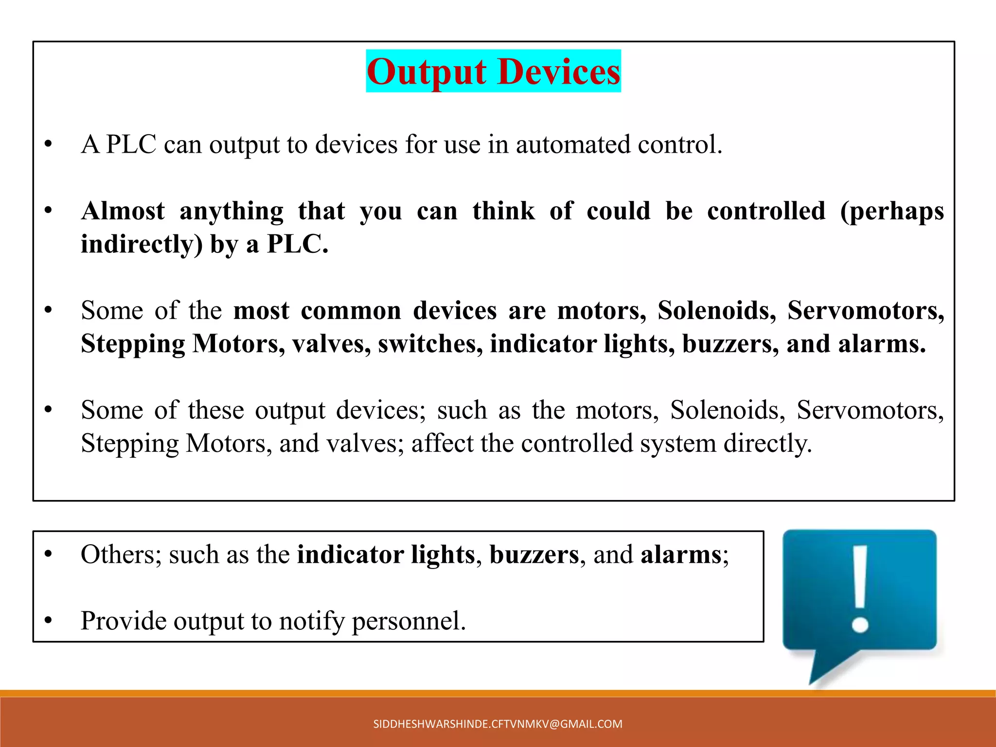 PROGRAMMABLE LOGIC CONTROLLERS | PPT