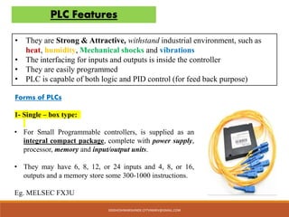 PROGRAMMABLE LOGIC CONTROLLERS | PPT