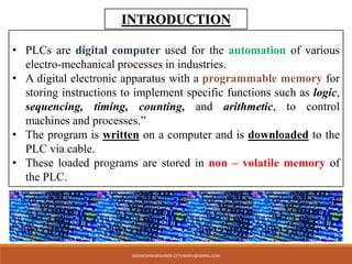 PROGRAMMABLE LOGIC CONTROLLERS | PPT