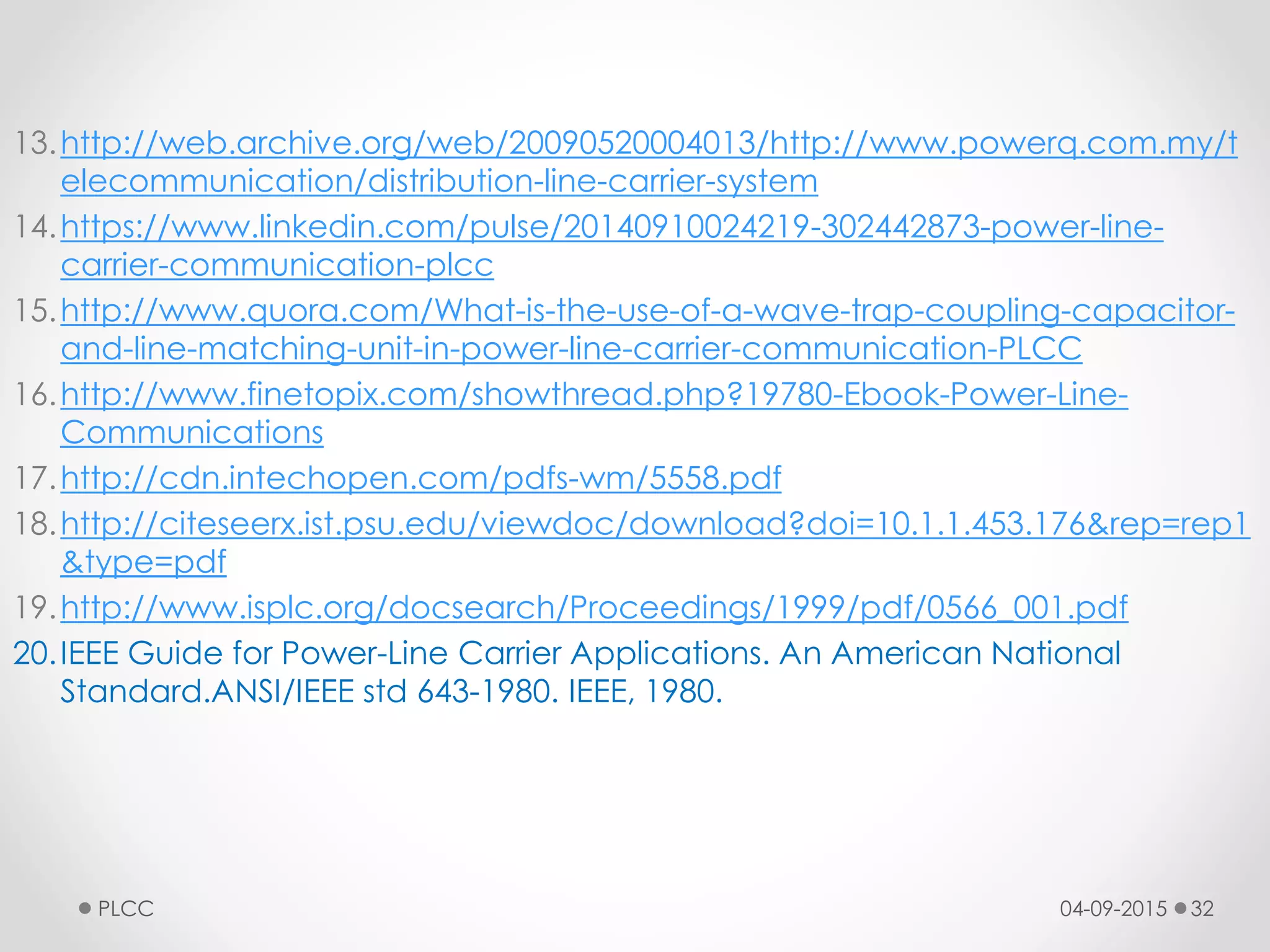 Power Line carrier communication | PPTX