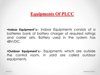 Power Line carrier communication | PPTX
