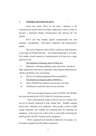 Power line carrier COMMUNICATION (PLCC), | PDF