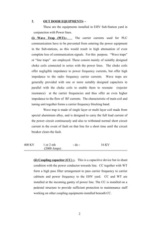 Power line carrier COMMUNICATION (PLCC), | DOC