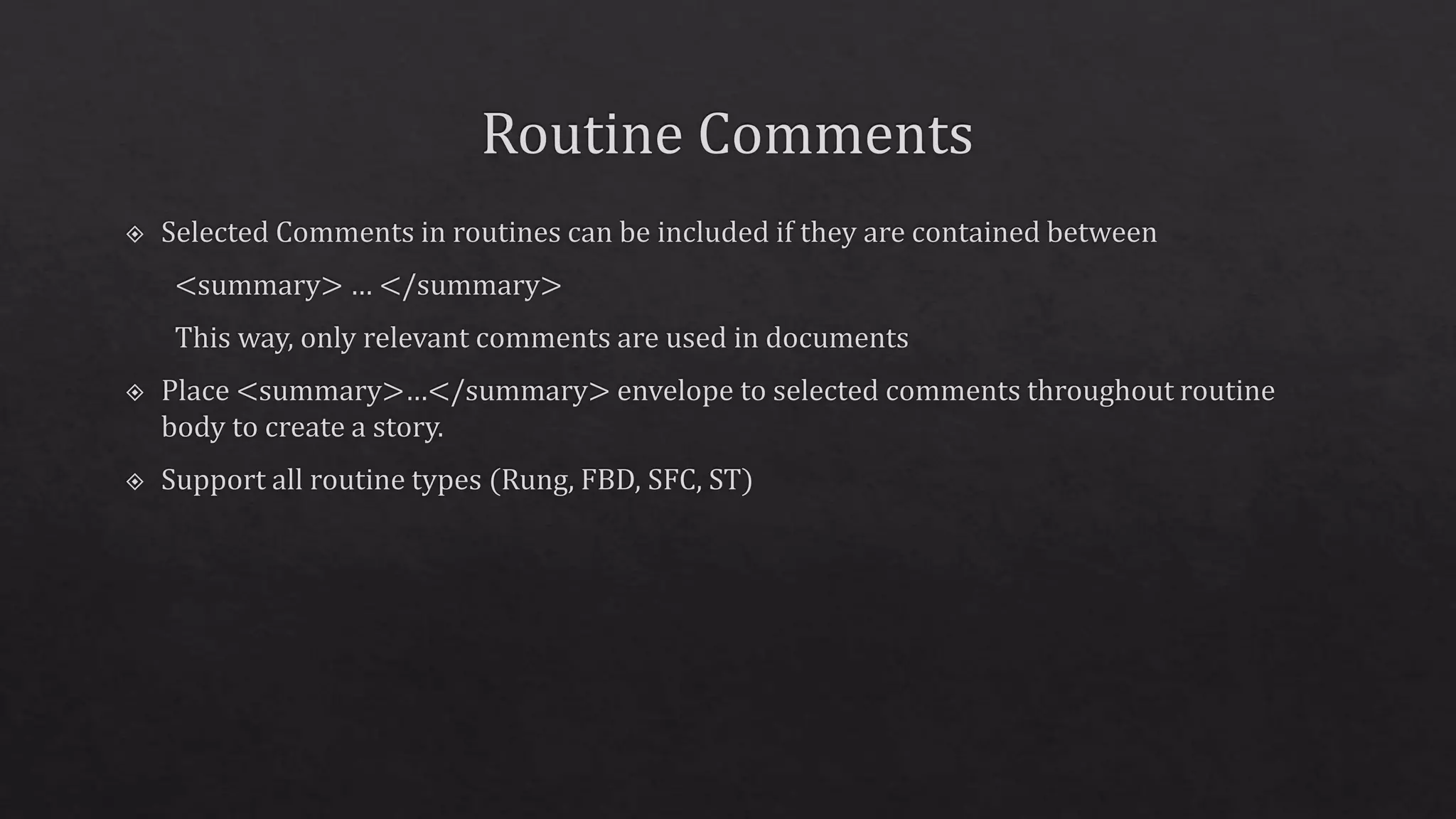 Plc code documentation | PPT