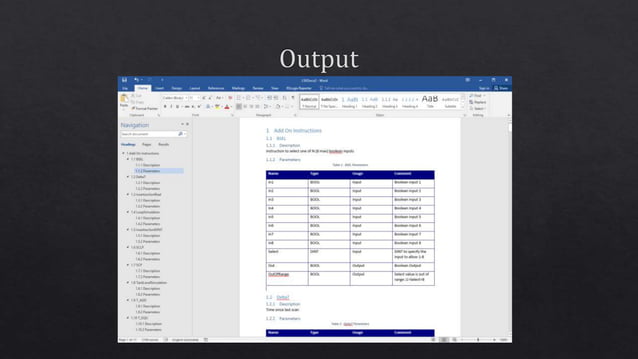 Plc code documentation | PPT