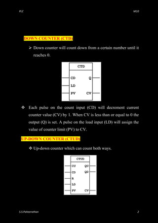 PLC PROGRAMMING- COUNTER INSTRUCTION | PDF | Technology & Computing