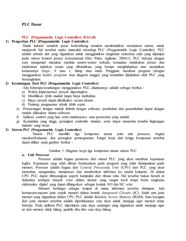 Plc dasar | PDF