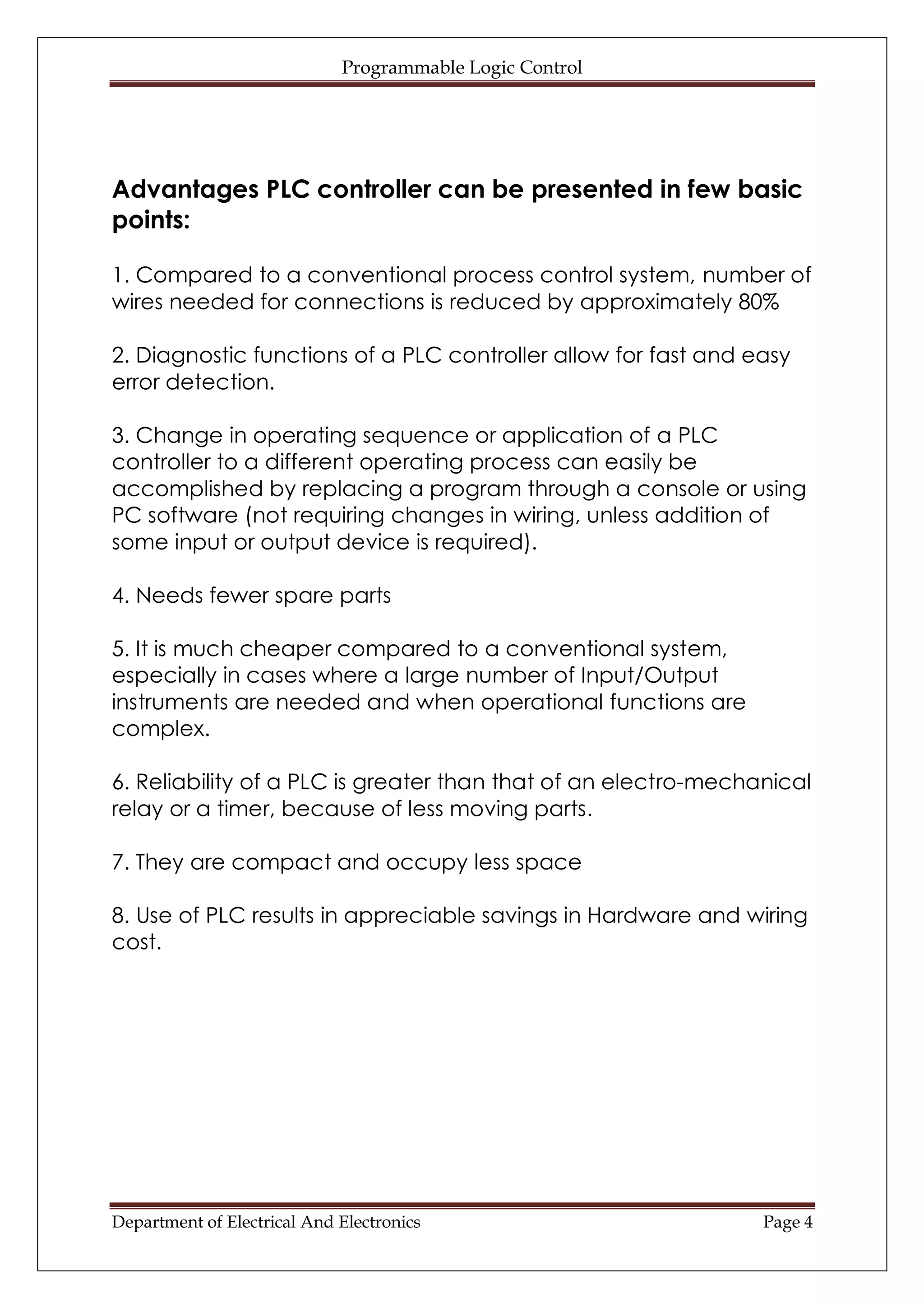 Plc documentation final | PDF