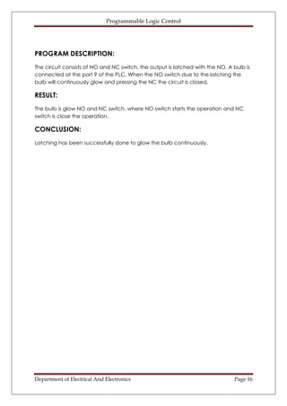 Plc documentation final | PDF