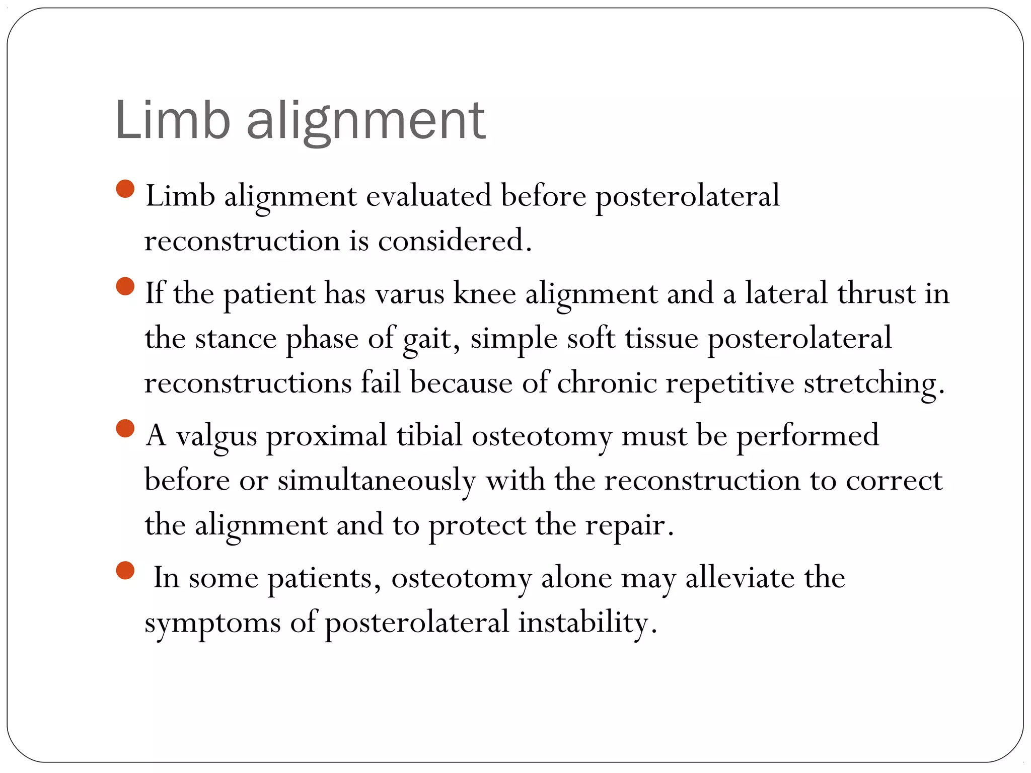Posterolateral corner injuries of knee joint | PPT