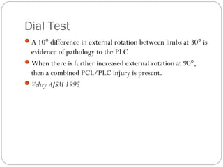 Posterolateral corner injuries of knee joint | PPT | Death, Injury, or ...