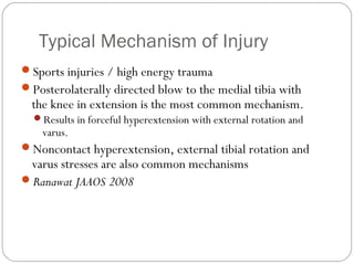 Posterolateral corner injuries of knee joint | PPT | Death, Injury, or ...