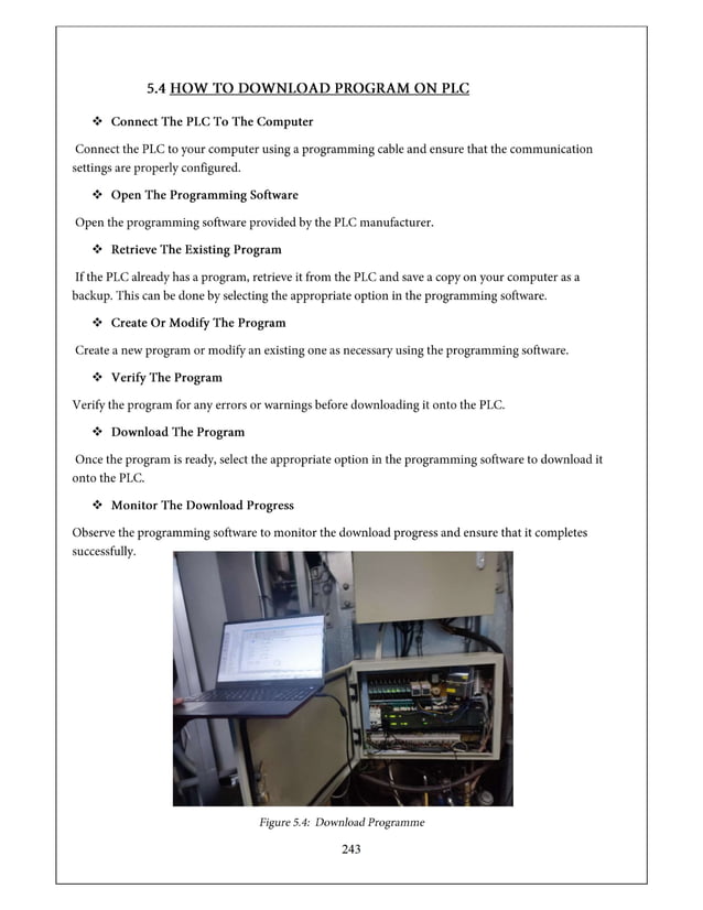 PLC INDUSTRIAL TRAINING REPORT - Programmable Logic Controller | PDF