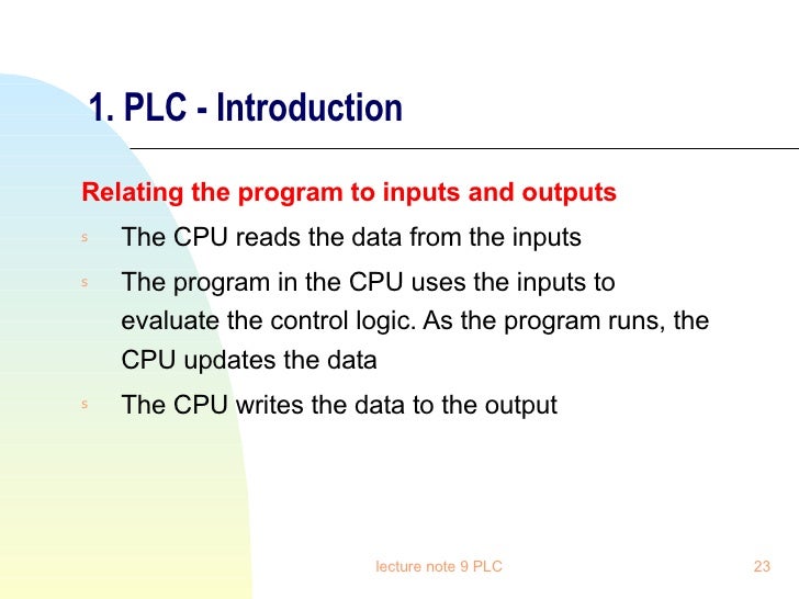 Plc Introduction
