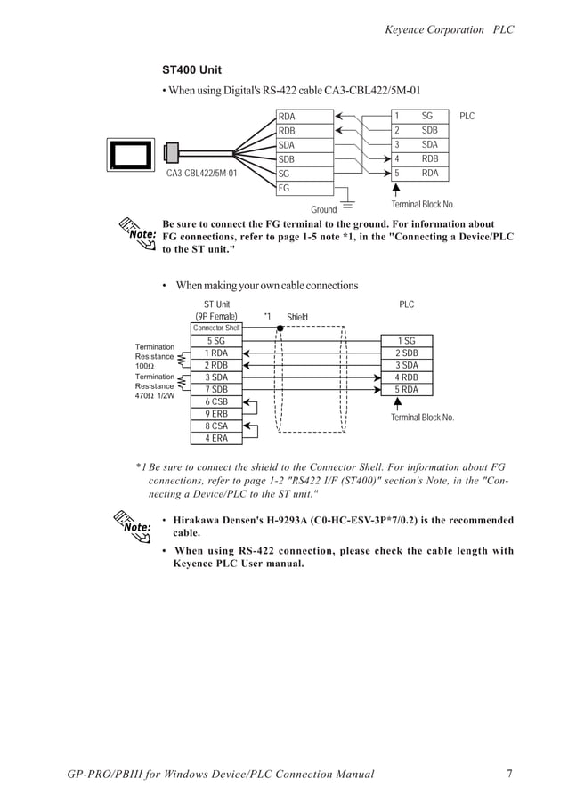 PLC keyence conection manual | PDF