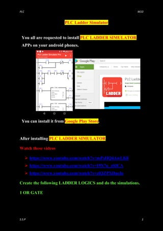 Plc lad simulator | PDF