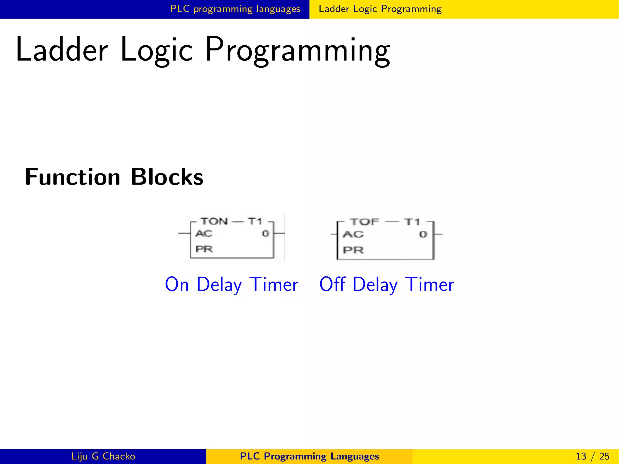PLC Programming Languages | PDF