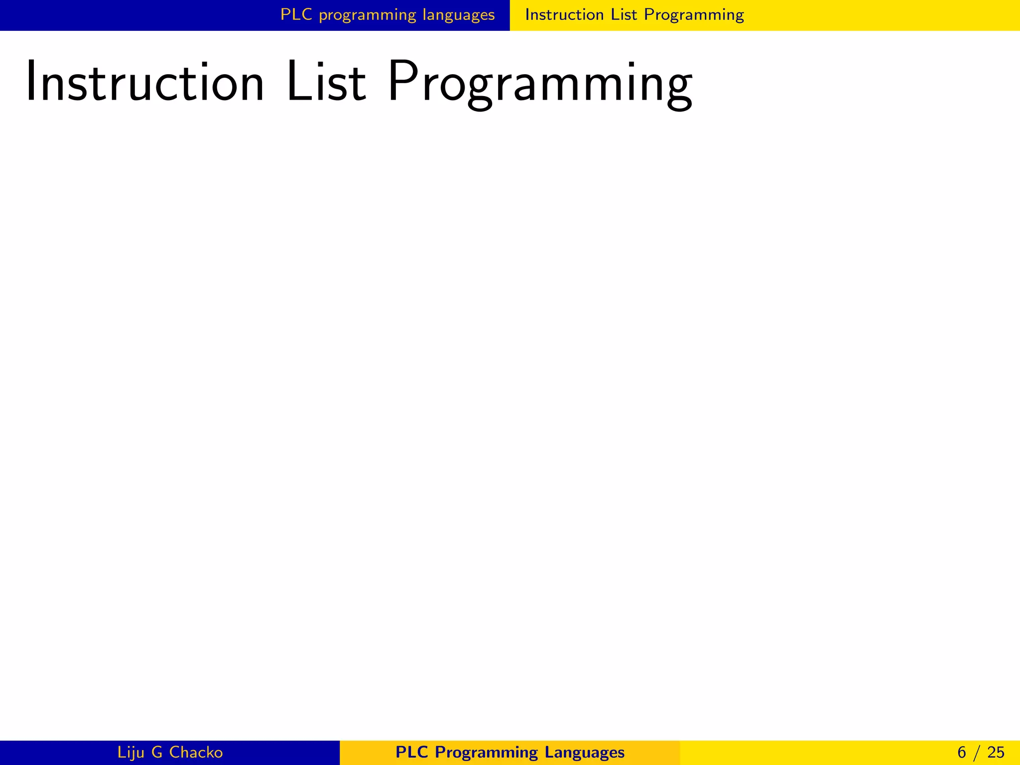 PLC Programming Languages | PDF