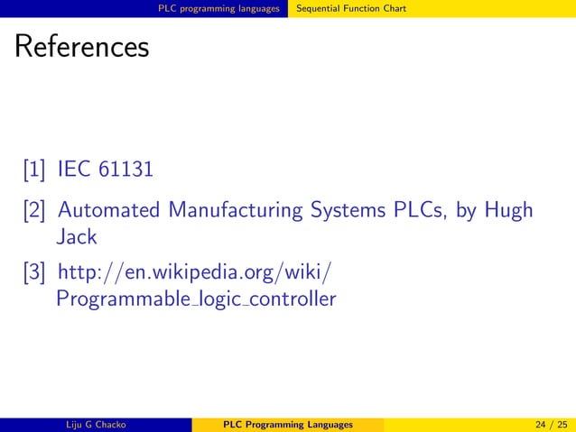 PLC Programming Languages | PPT