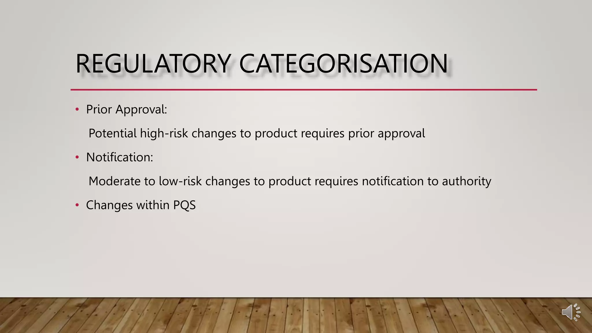 PLCM - Categorisation - ICHQ12.pptx | Financial Regulation | Economy