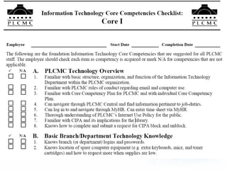 PLCMC Information Technology Core Competencies | PPT