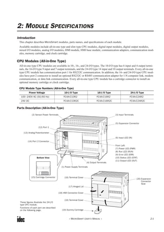 Plc MicroSmart manual of IDEC | PDF