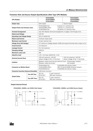 Plc MicroSmart manual of IDEC | PDF