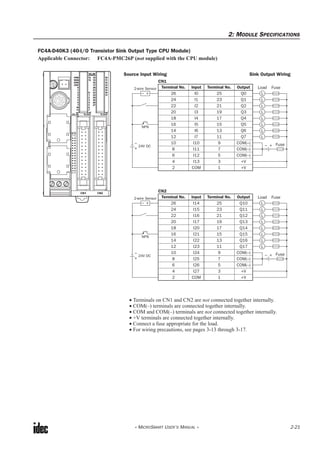 Plc MicroSmart manual of IDEC | PDF