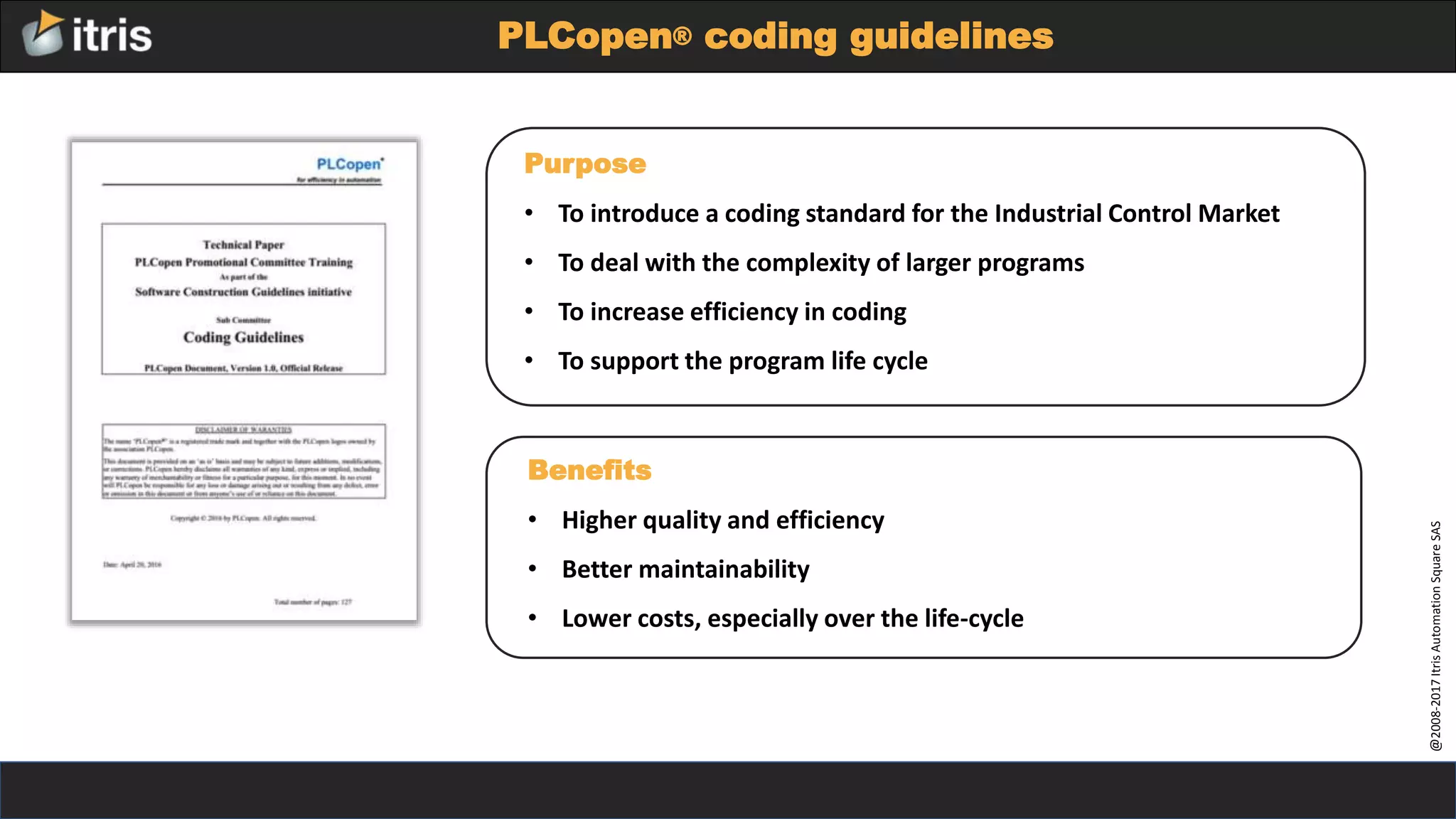 PLCopen Webinar Presentation | PPTX