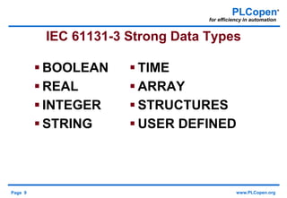 PLCopen IEC 61131 Basics 2015 PDF | PPT