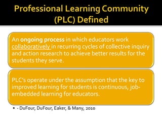 Plc planning staff meeting | PPT