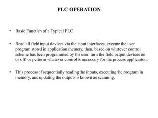 Plc (PROGRAMMABLE LOGIC CONTROLLER) | PPTX