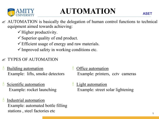 Basics of Automation, PLC and SCADA | PPTX