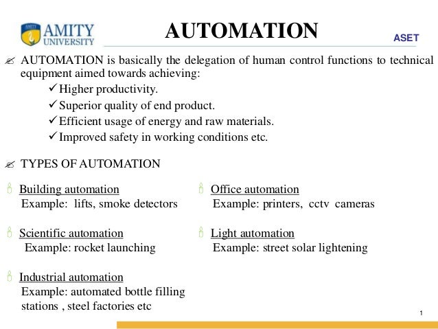 Basics of Automation, PLC and SCADA