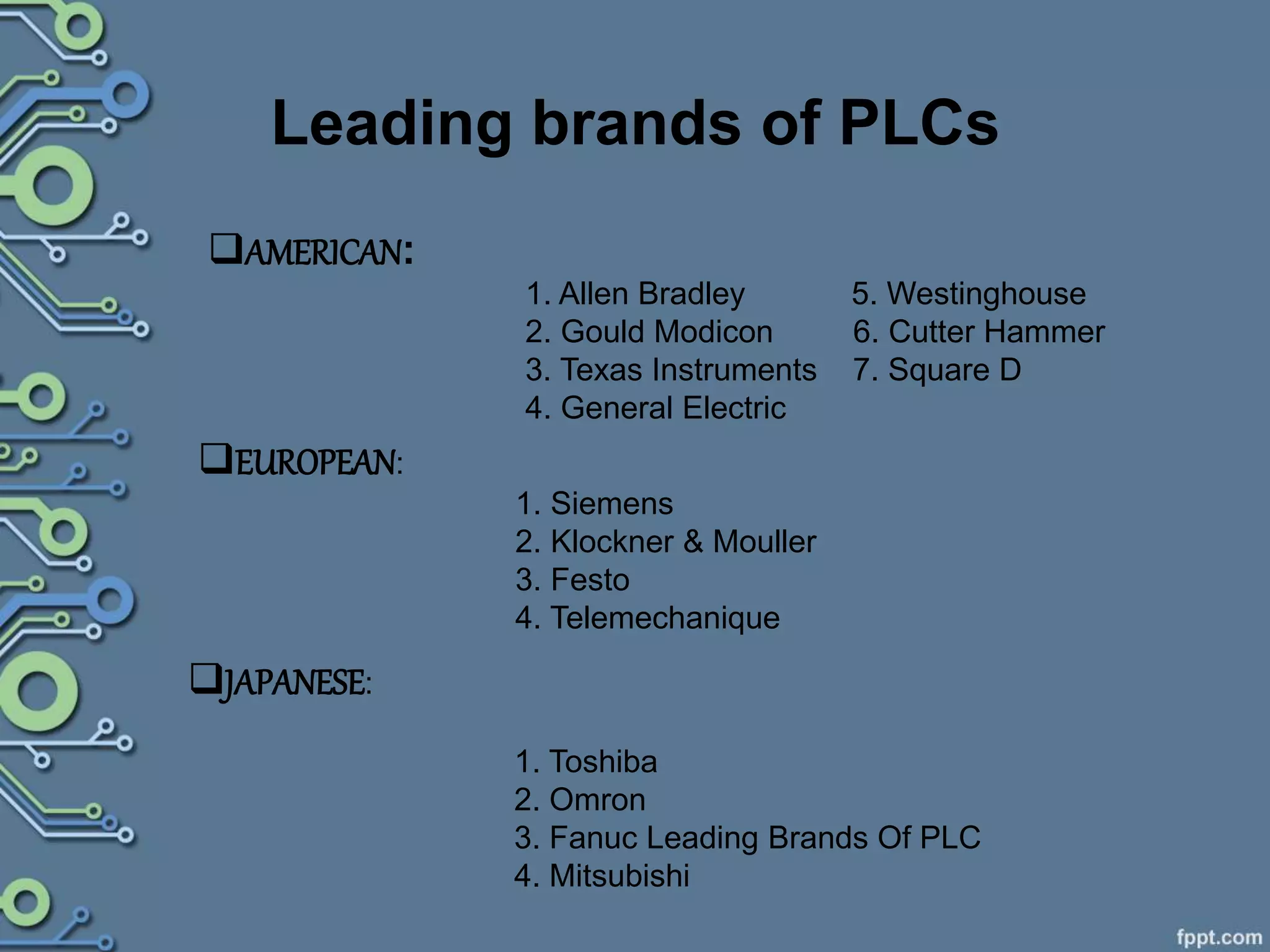 programmable logical controller(PLC) | PPTX