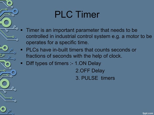 programmable logical controller(PLC) | PPT