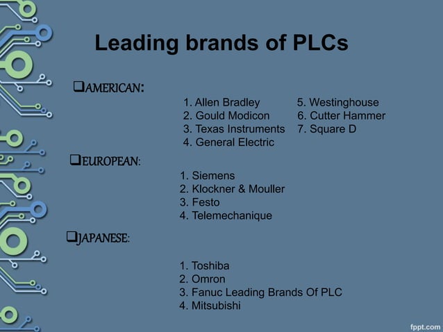 programmable logical controller(PLC) | PPT